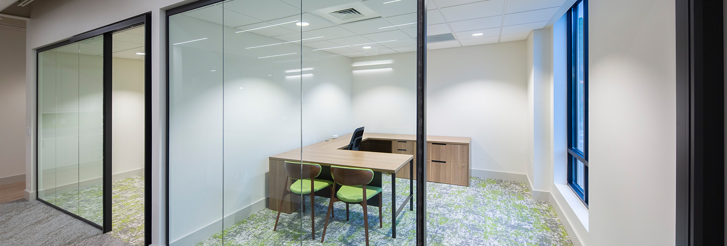 Wellness-focused workplace interior design for Vestcor