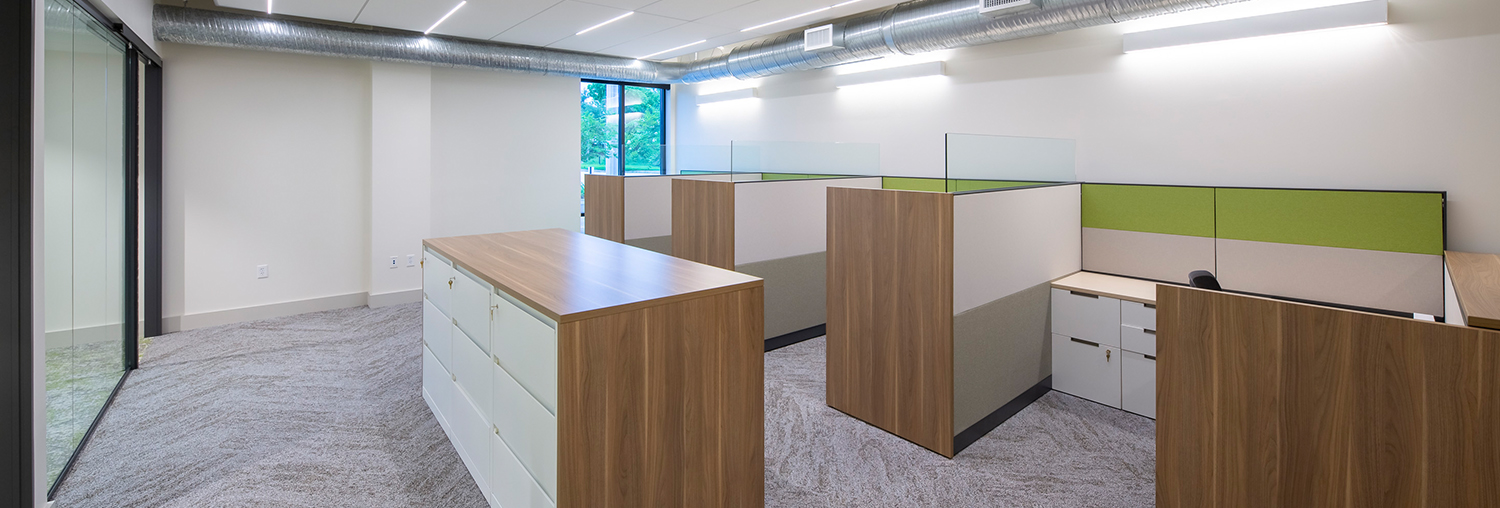 Wellness-focused workplace interior design for Vestcor