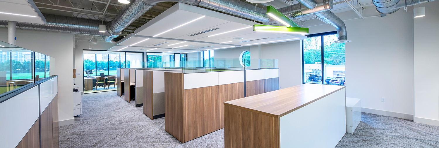 Wellness-focused workplace interior design for Vestcor